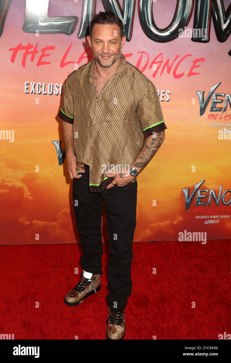 October 21, 2024, New York, New York, USA: Actor TOM HARDY seen at the ...
