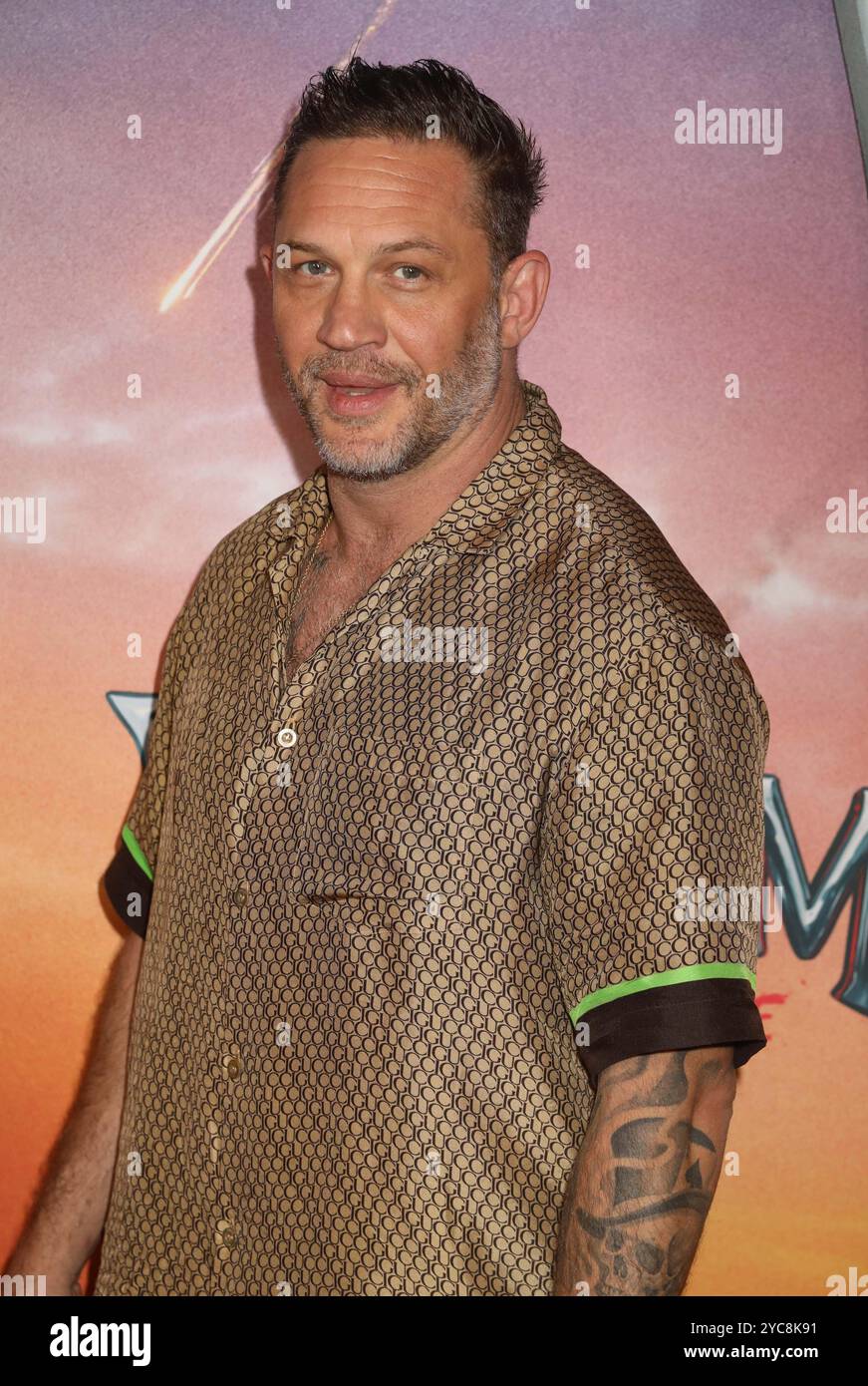 October 21, 2024, New York, New York, USA: Actor TOM HARDY seen at the ...