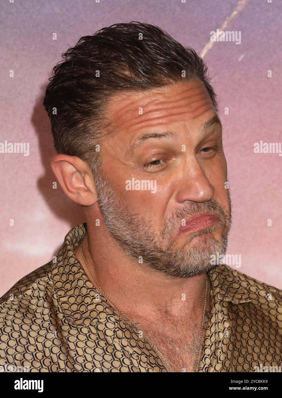 October 21, 2024, New York, New York, USA: Actor TOM HARDY seen at the ...