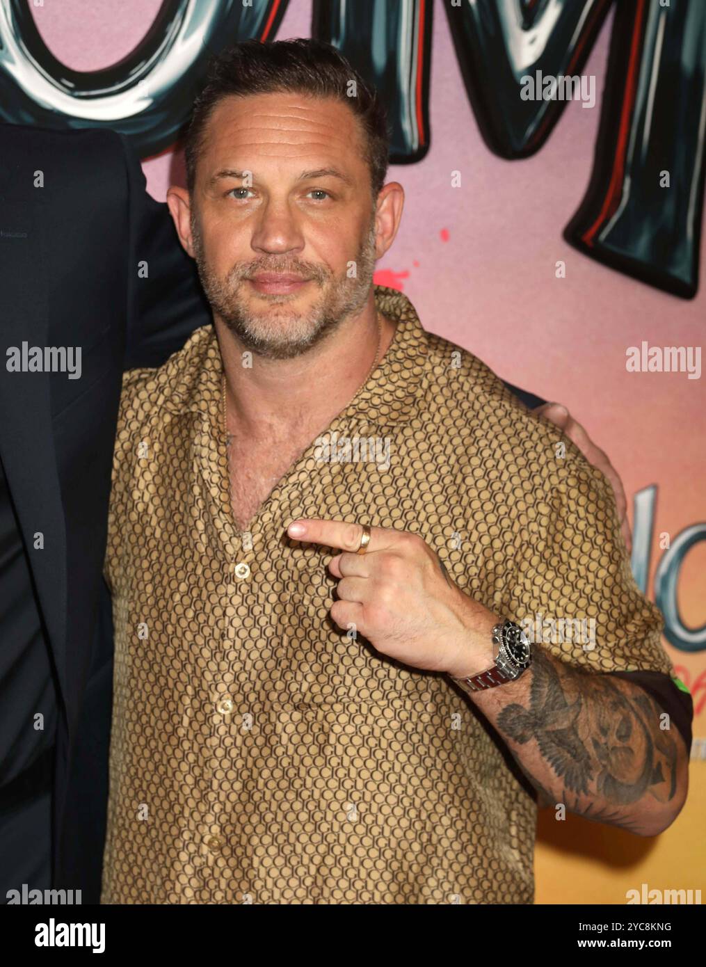October 21, 2024, New York, New York, USA: Actor TOM HARDY seen at the ...