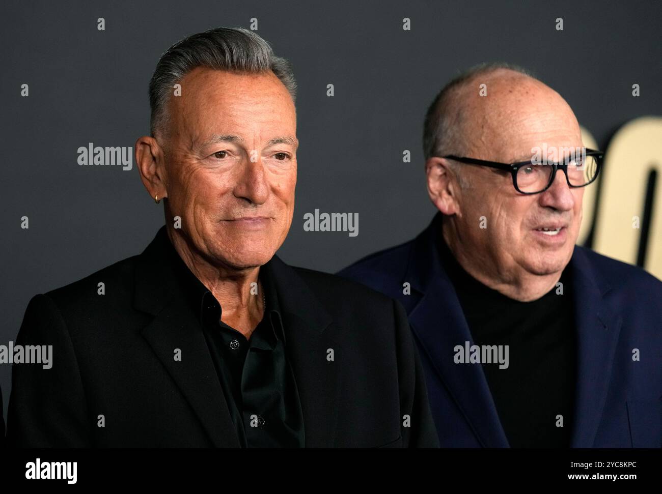 Bruce Springsteen, left, and his manager Jon Landau pose together at ...
