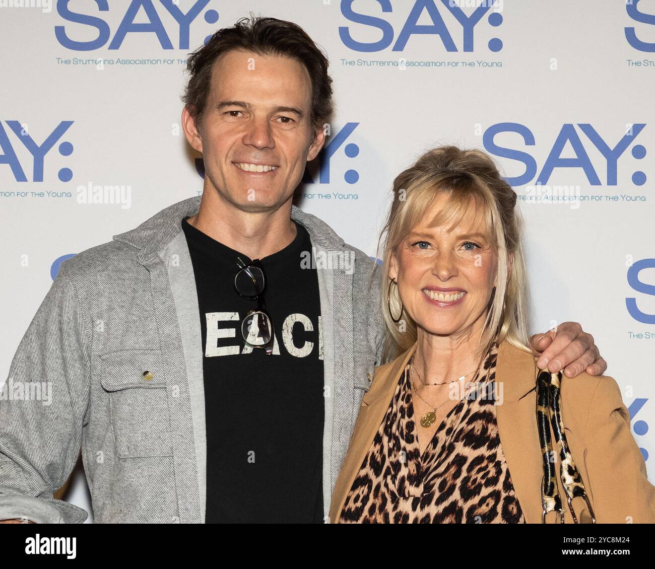 New York, USA. 21st Oct, 2024. (L-R) Michael Halling and Joan Hess ...