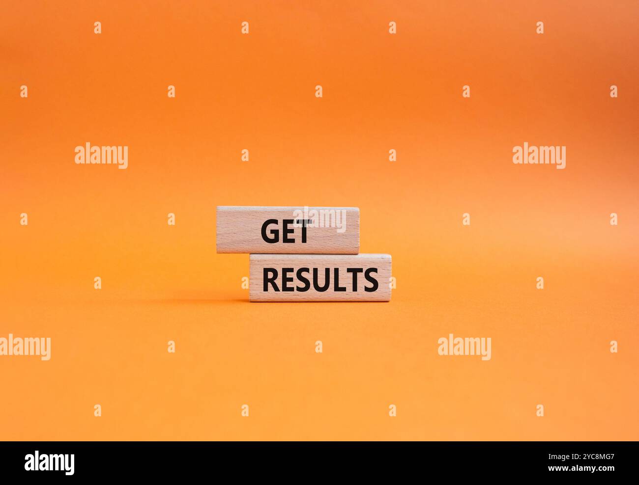 Get results symbol. Wooden blocks with words Get results. Beautiful ...