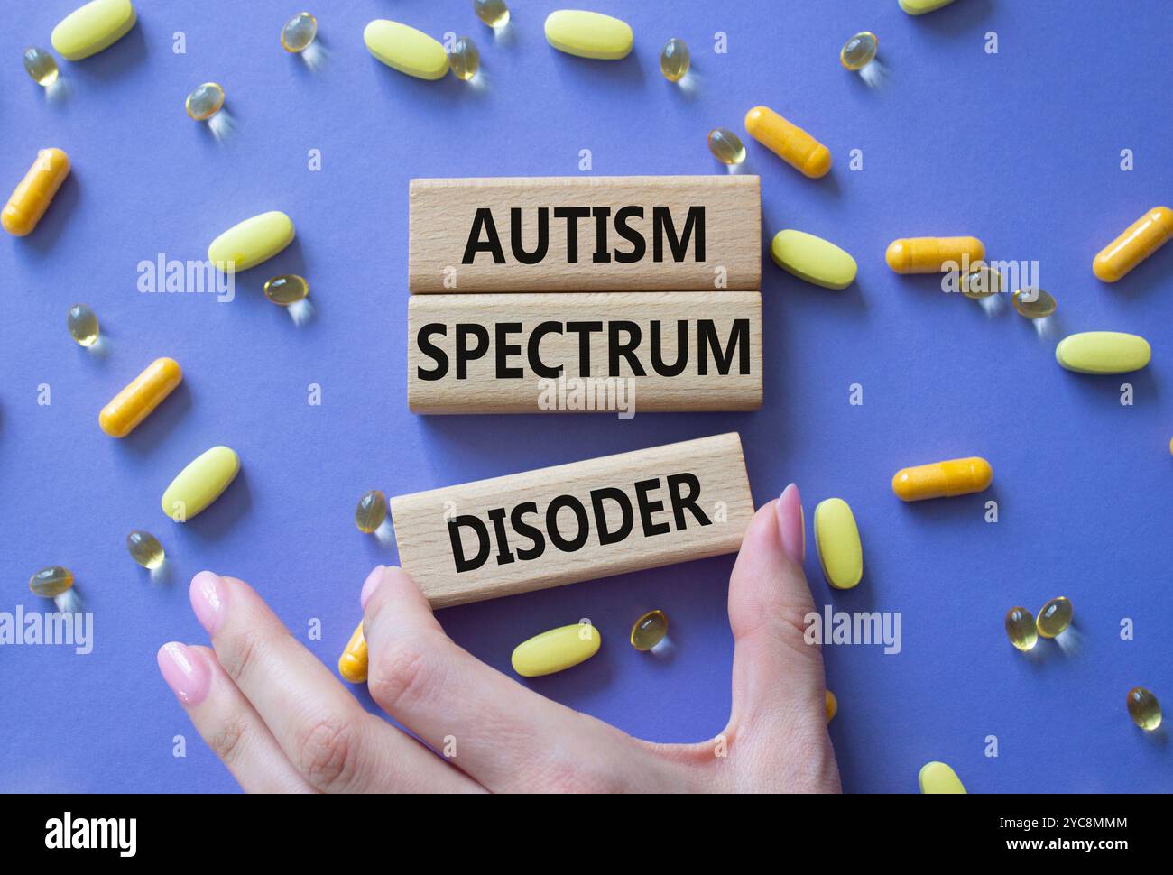 Autism Spectrum Disorder symbol. Concept word Autism Spectrum Disorder ...
