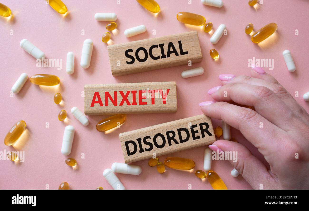 Social Anxiety Disorder symbol. Concept words Social Anxiety Disorder ...