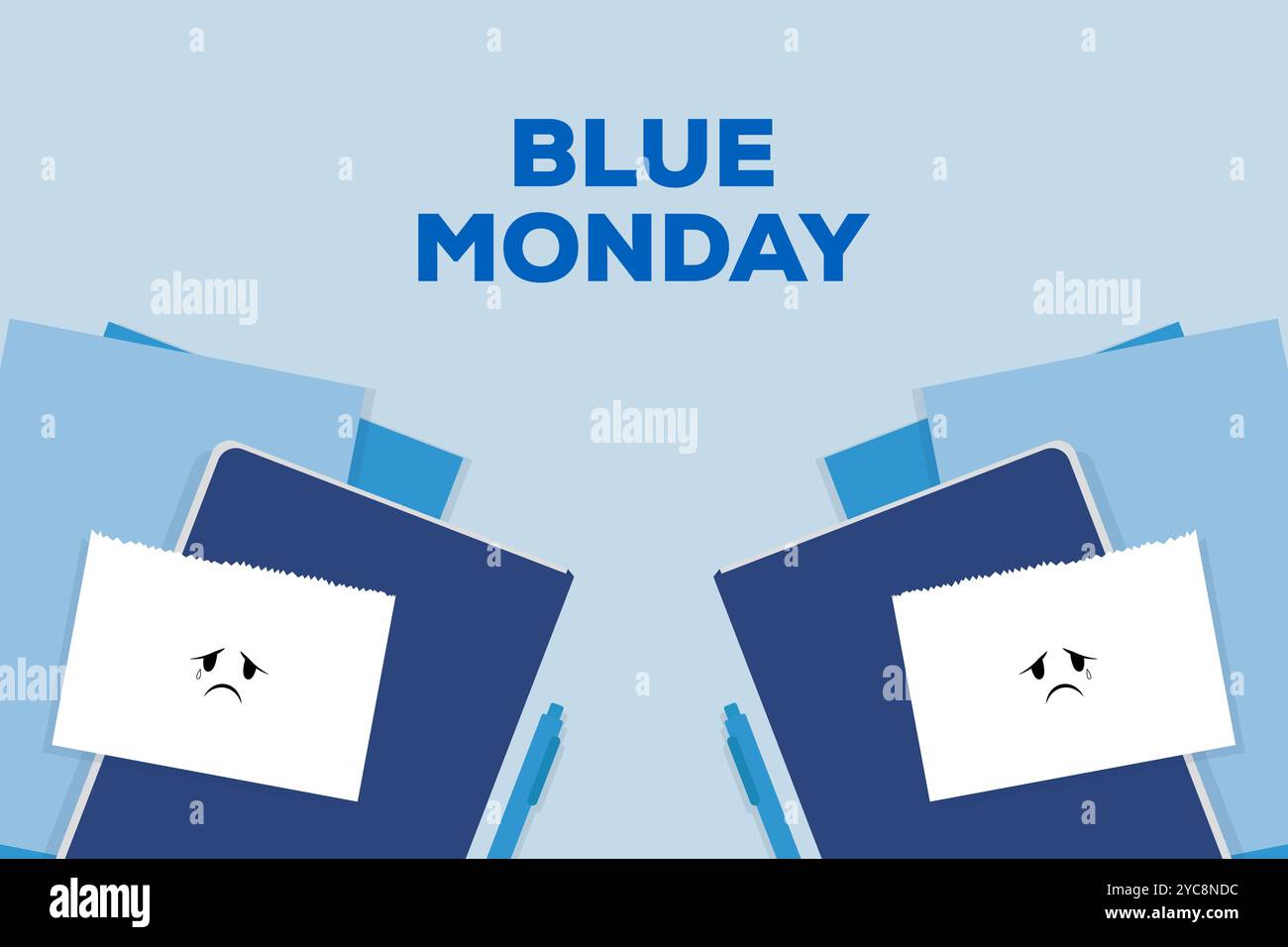 Happy blue monday Stock Vector Images - Alamy