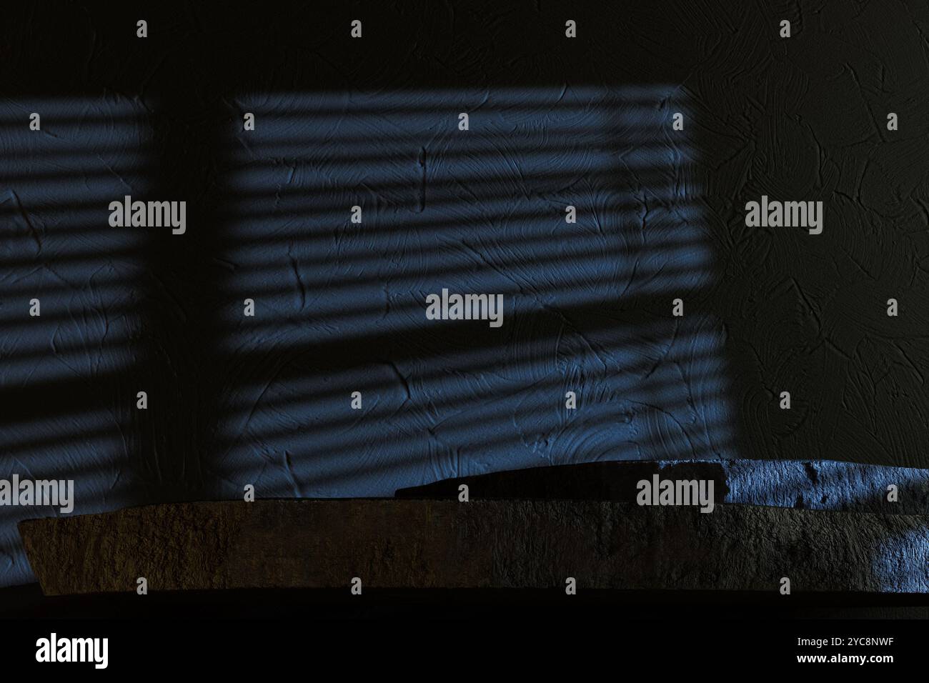 A slate stone product stage backdrop - 3D render Stock Photo - Alamy