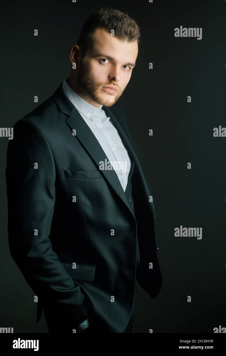 Rich man in classic suits. Fashion suit. Luxury mens clothing. Man in ...