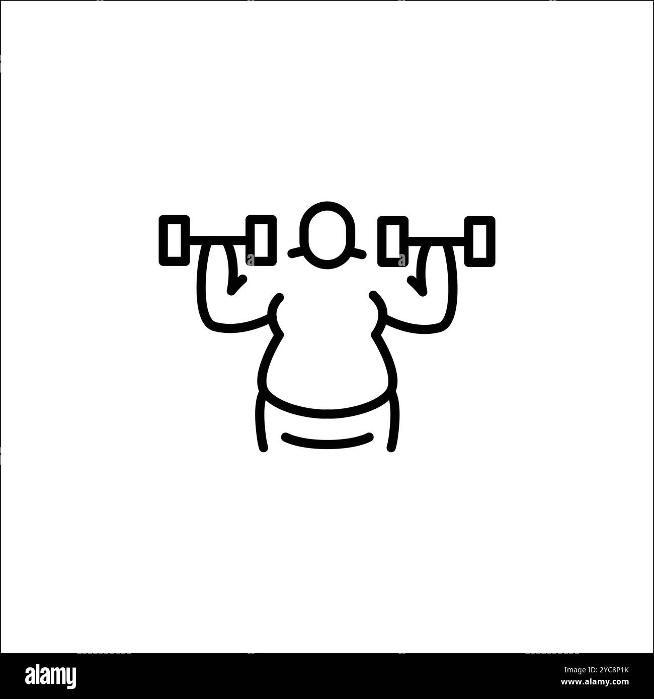 Dumbbell Lifting icon Stock Vector Image & Art - Alamy