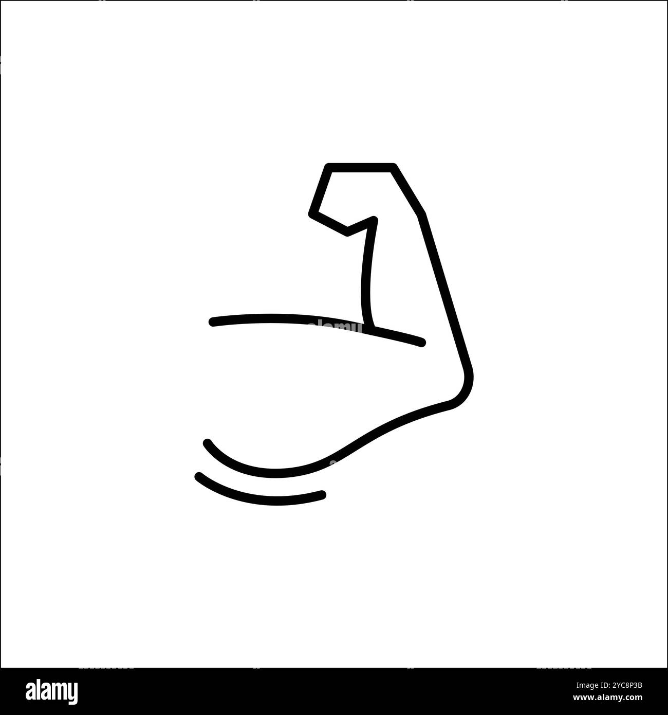 Flexed Bicep icon Stock Vector Image & Art - Alamy