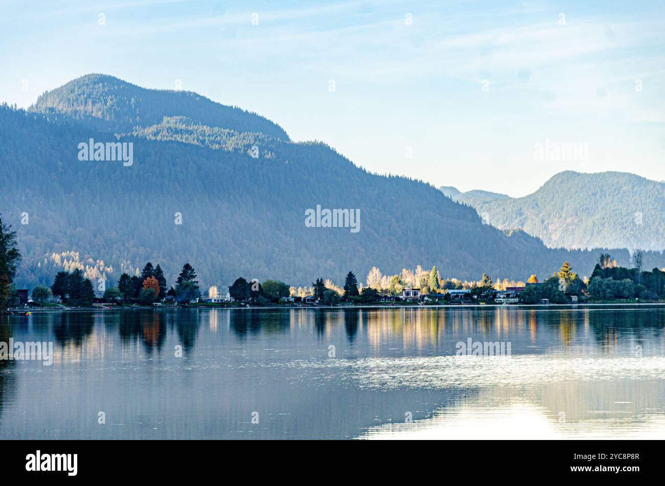View of Draper Creek and Hatzic Island in Hatzic Lake from Neilson ...