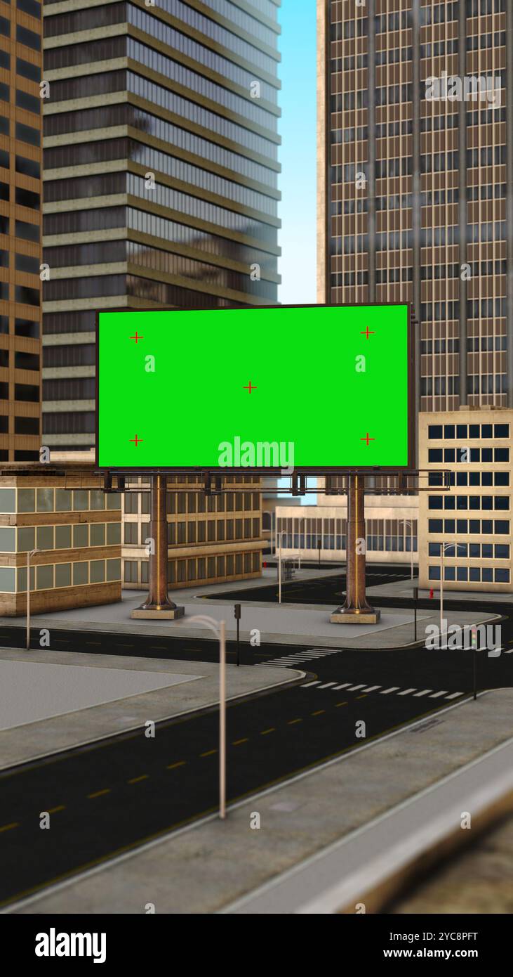 Billboard green screen urban street hi-res stock photography and images ...