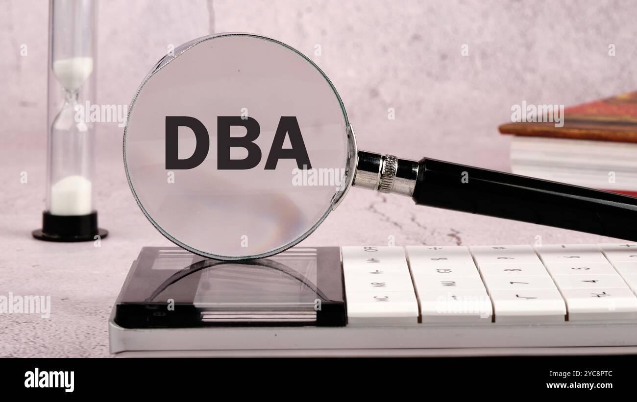 DBA - Database Administrator, acronym business concept written through ...