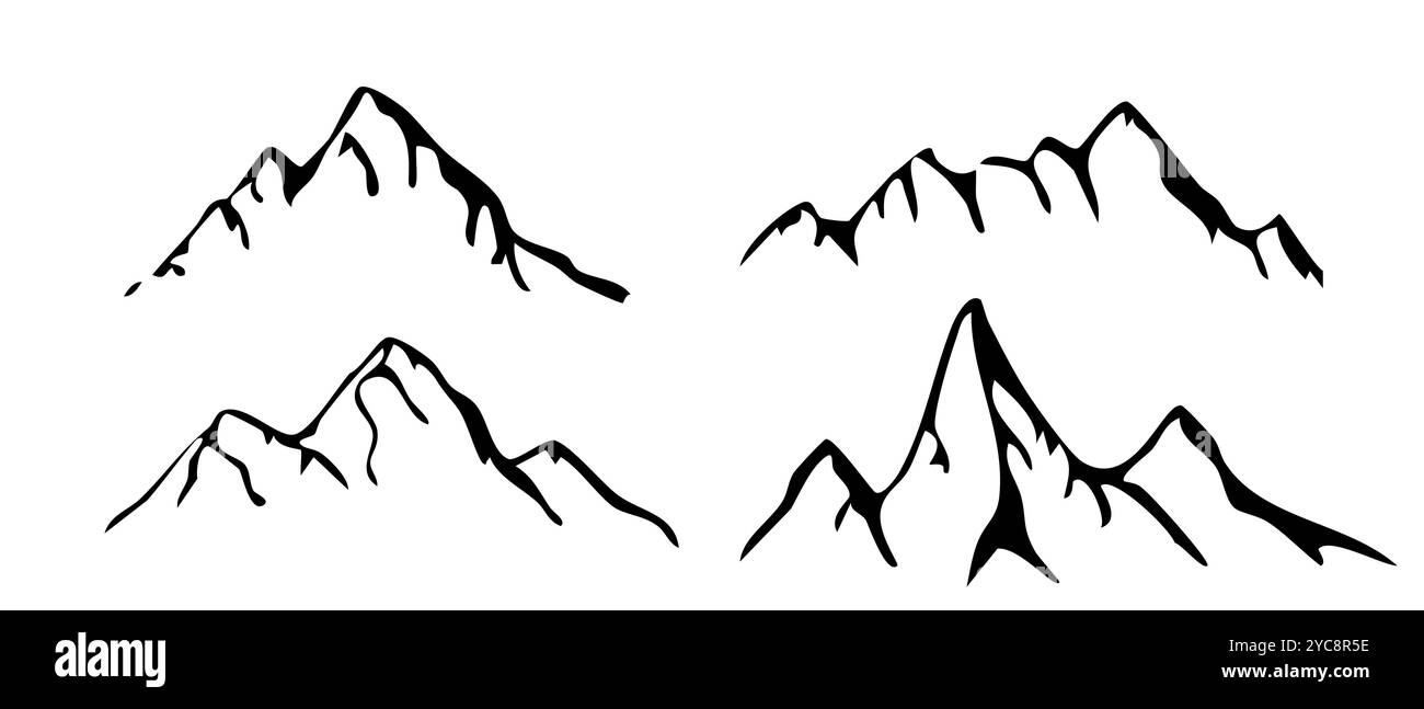 Rocky mountains map Black and White Stock Photos & Images - Alamy