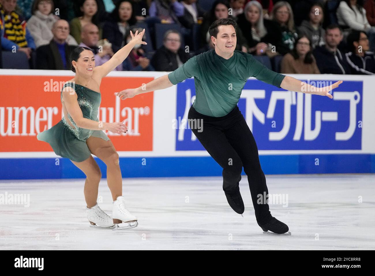 Anastasia Vaipan-Law and Luke Digby of Great Britain compete during the ...