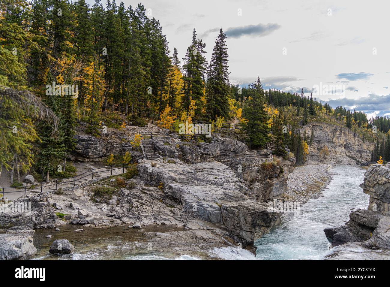 Elbow Falls in the Kananaskis provincial park Alberta Stock Photo - Alamy