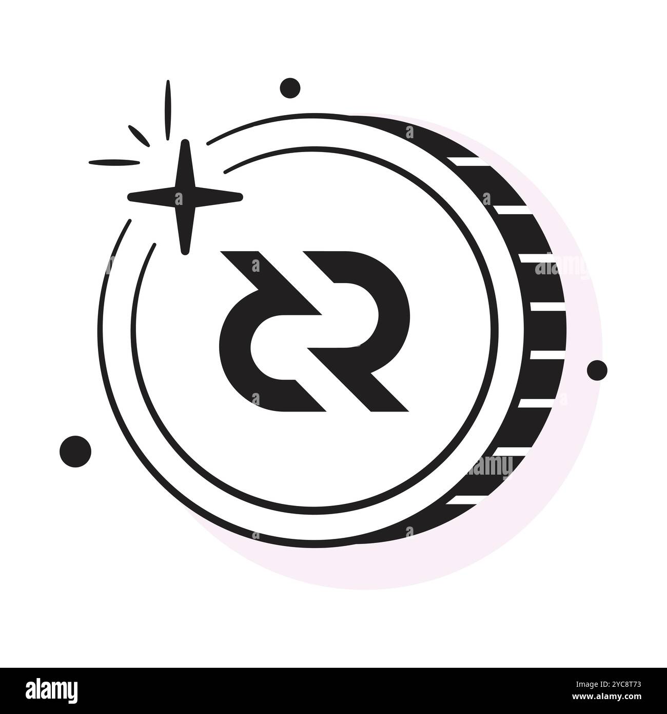 Well designed icon of Decred coin, cryptocurrency coin vector design ...