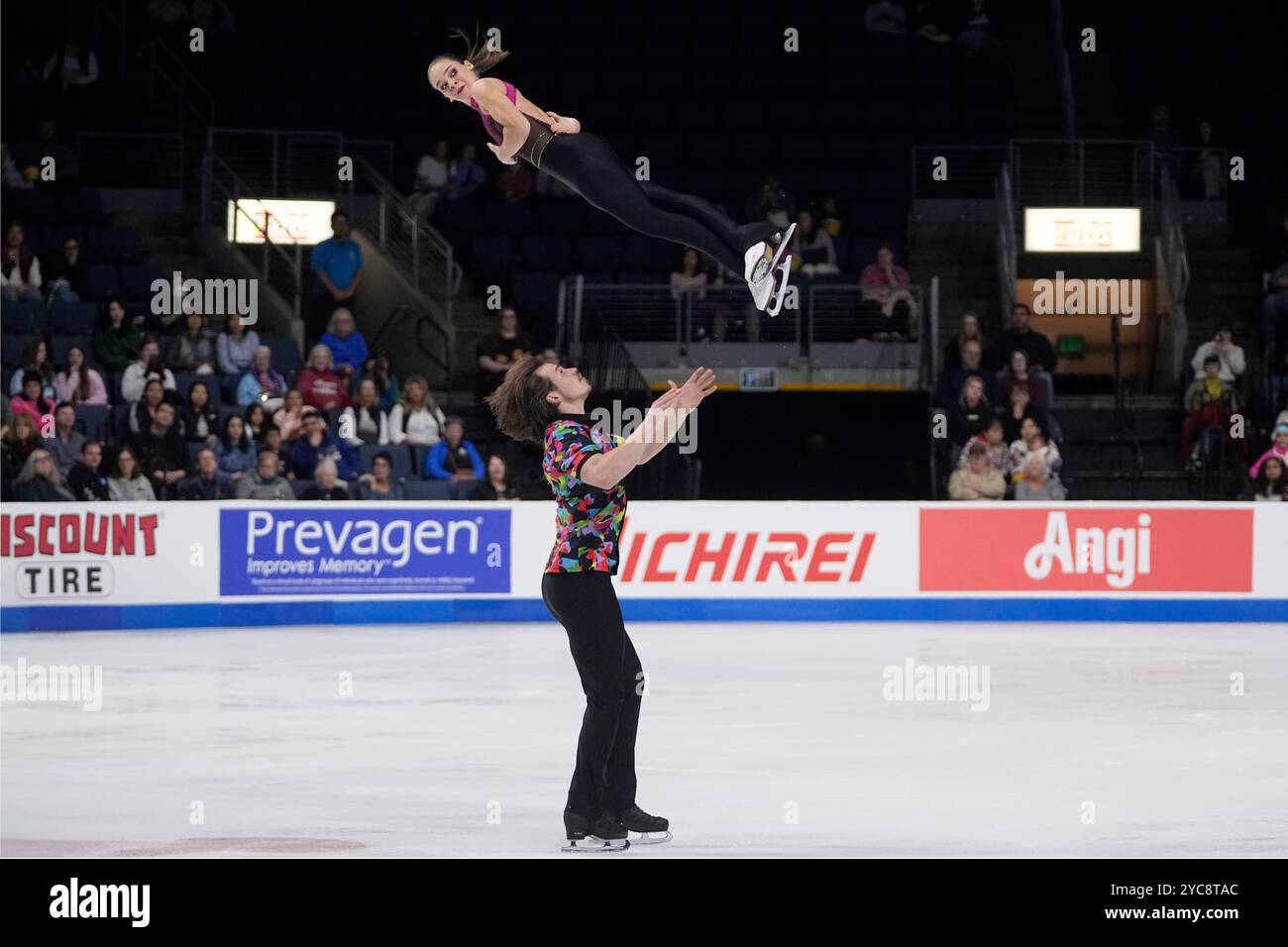 Maria Pavlova and Alexei Sviatchenko of Hungary compete during Skate ...