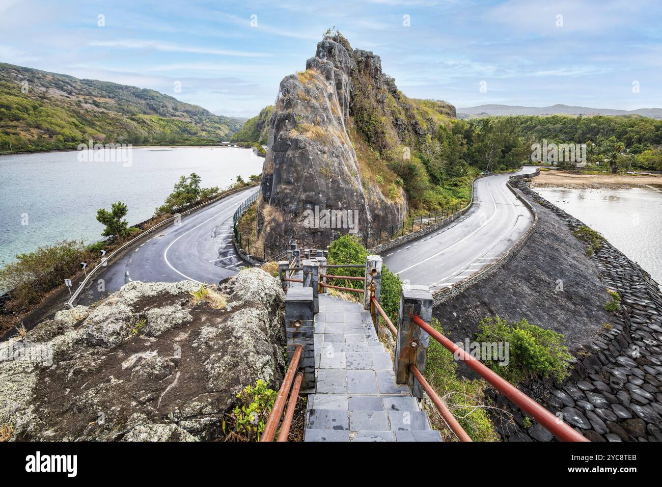 View, Maconde Viewpoint, early morning, Baie du Cap, south coast ...