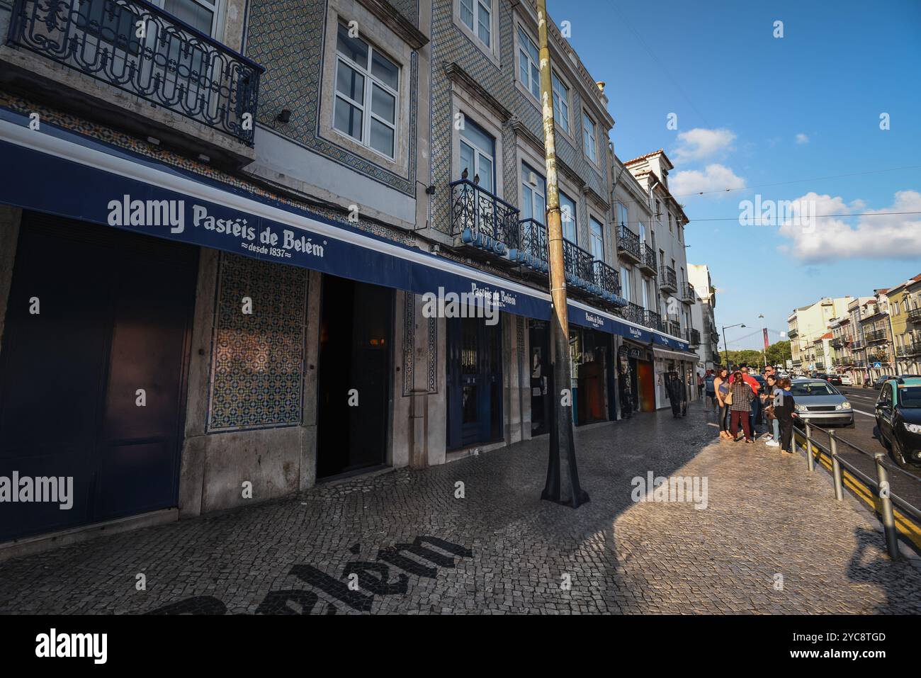 The Facade of the Historic Pastéis de Belém Bakery - Lisbon, Portugal ...