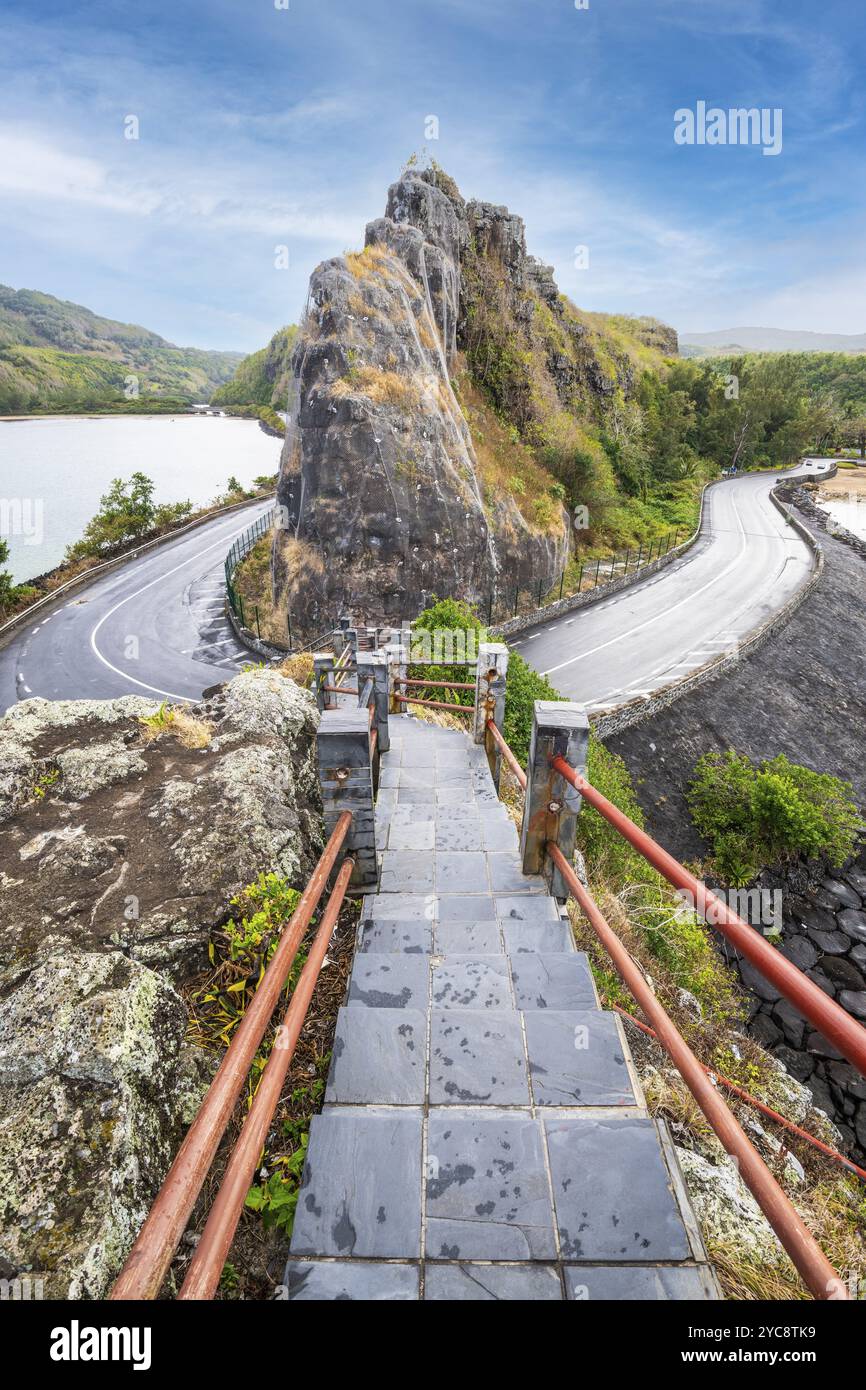 View, Maconde Viewpoint, early morning, Baie du Cap, south coast ...