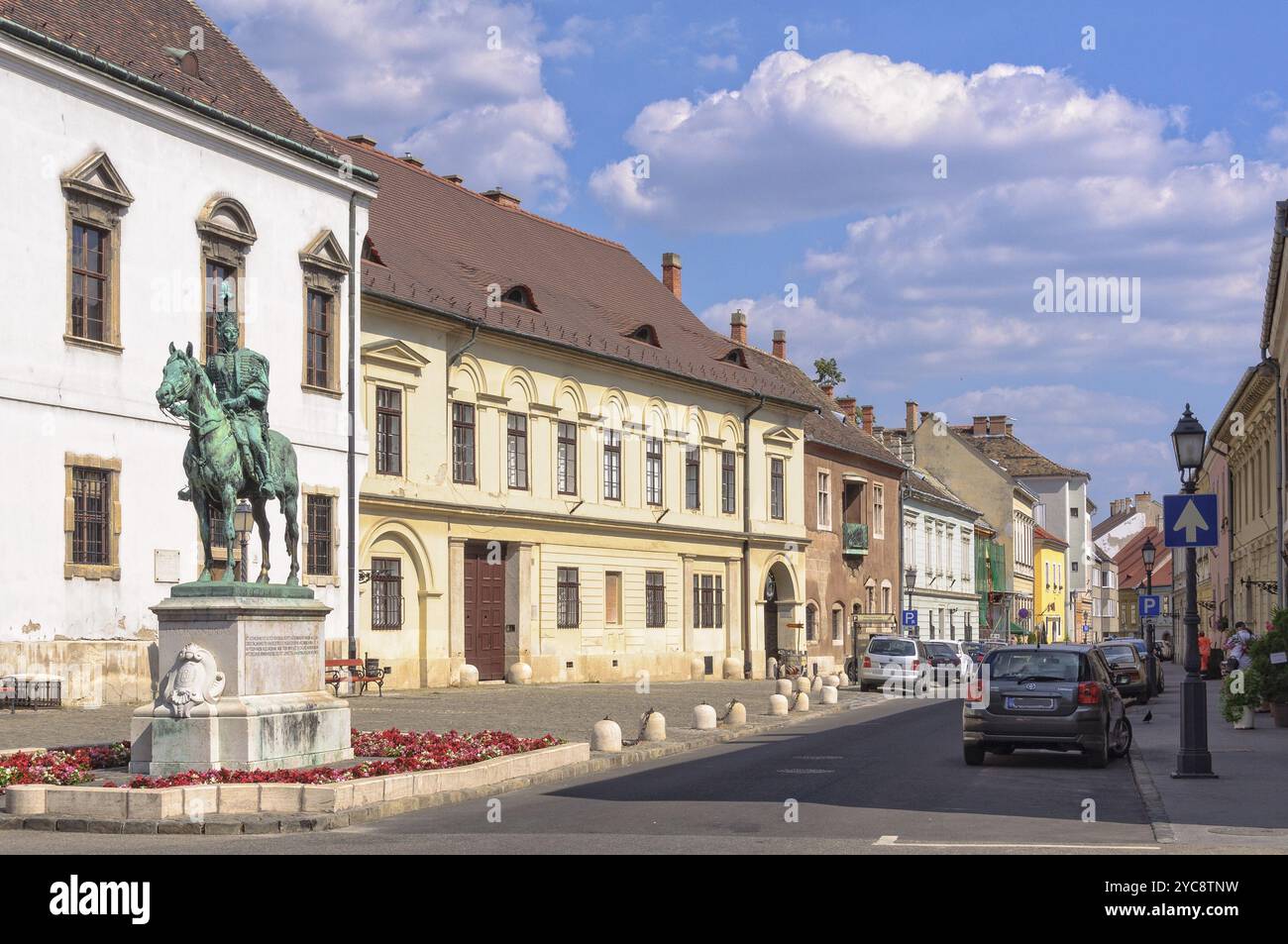 Equestrian statue of Count Andras Hadik, the most famous Hungarian ...