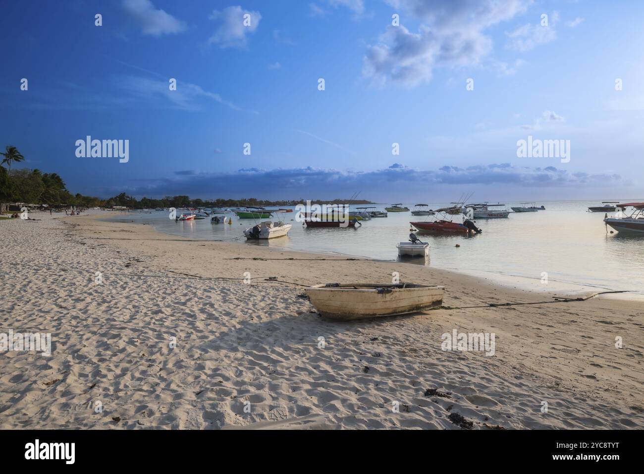 Beach, Beach Mont Choisy, North coast, Indian Ocean, Island, Mauritius ...