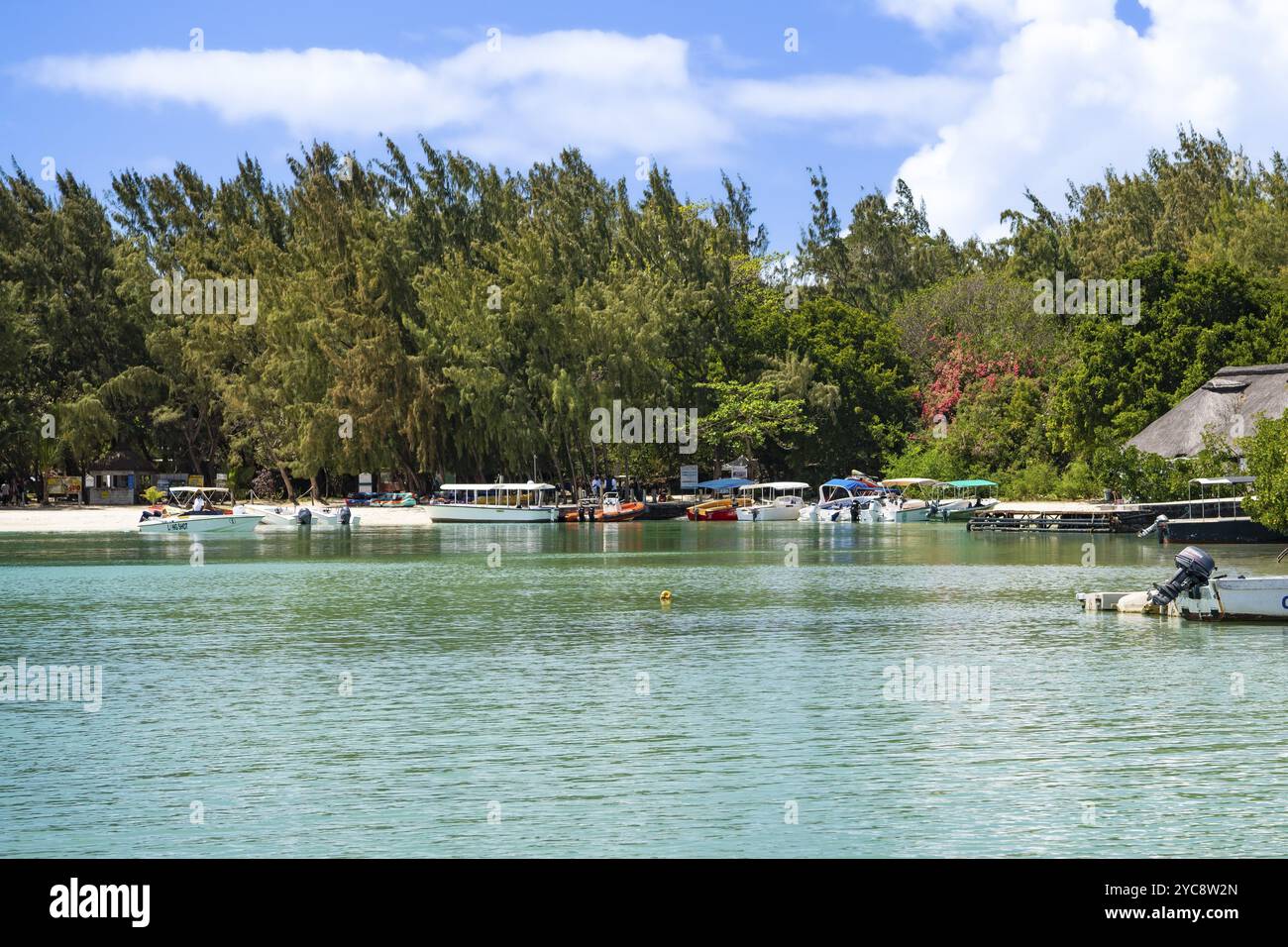 Ile aux Cerfs, Beau Champ, East Coast, Indian Ocean, Island, Mauritius ...