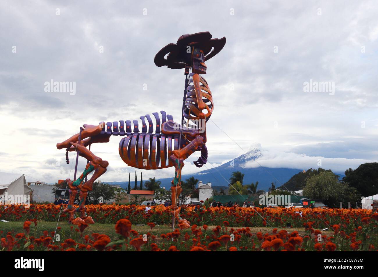 Atlixco Monumental Catrinas Exhibition A cardboard monumental catrina ...