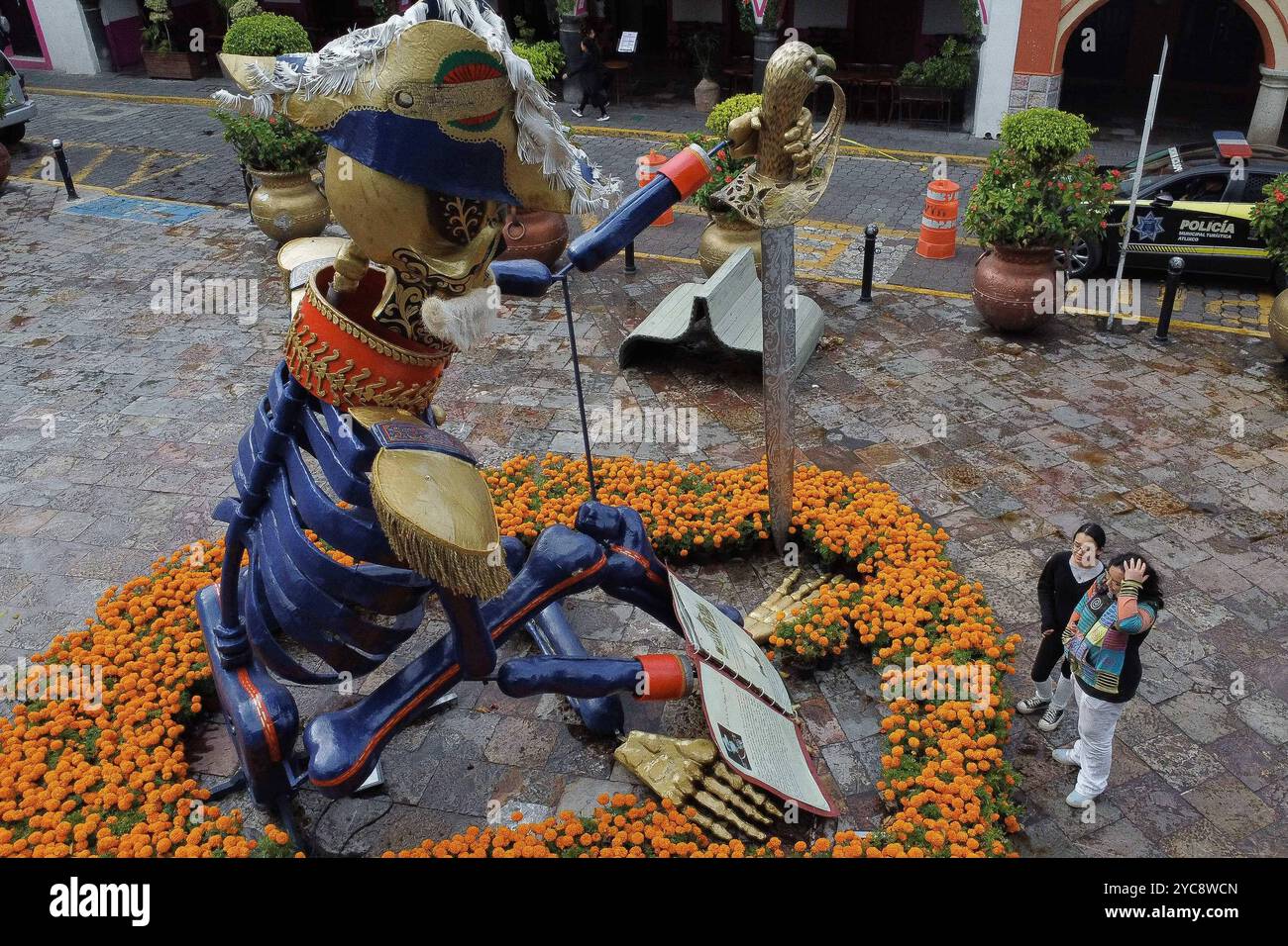 Atlixco Monumental Catrinas Exhibition A cardboard monumental catrina ...