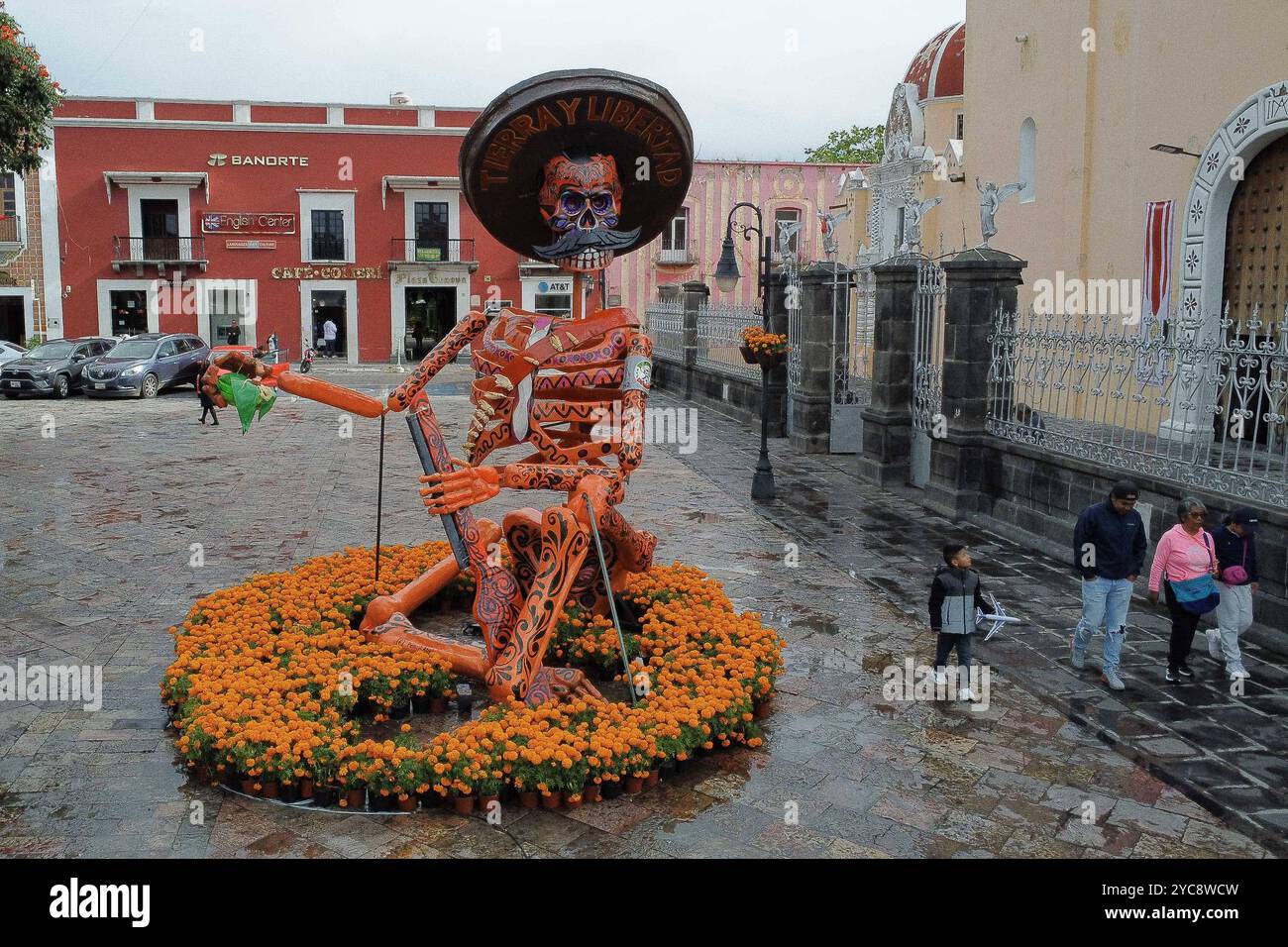 Atlixco Monumental Catrinas Exhibition A cardboard monumental catrina ...