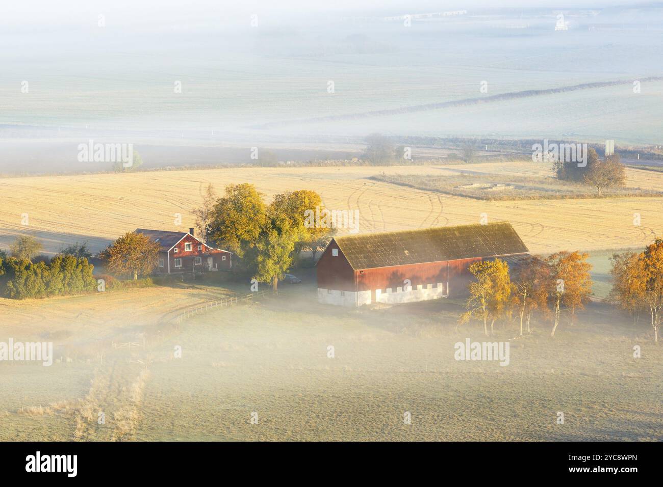 Birds eye view farm house hi-res stock photography and images - Alamy
