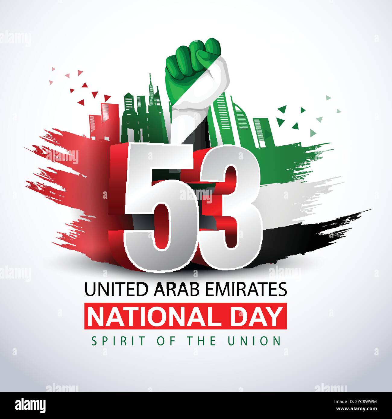 happy national day UAE.2nd December background. abstract vector Stock ...
