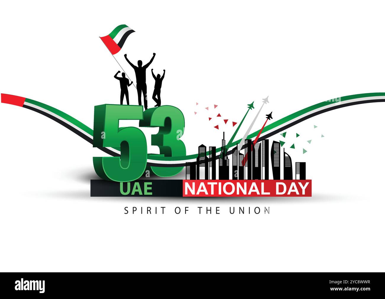 happy national day UAE.2nd December background. abstract vector ...