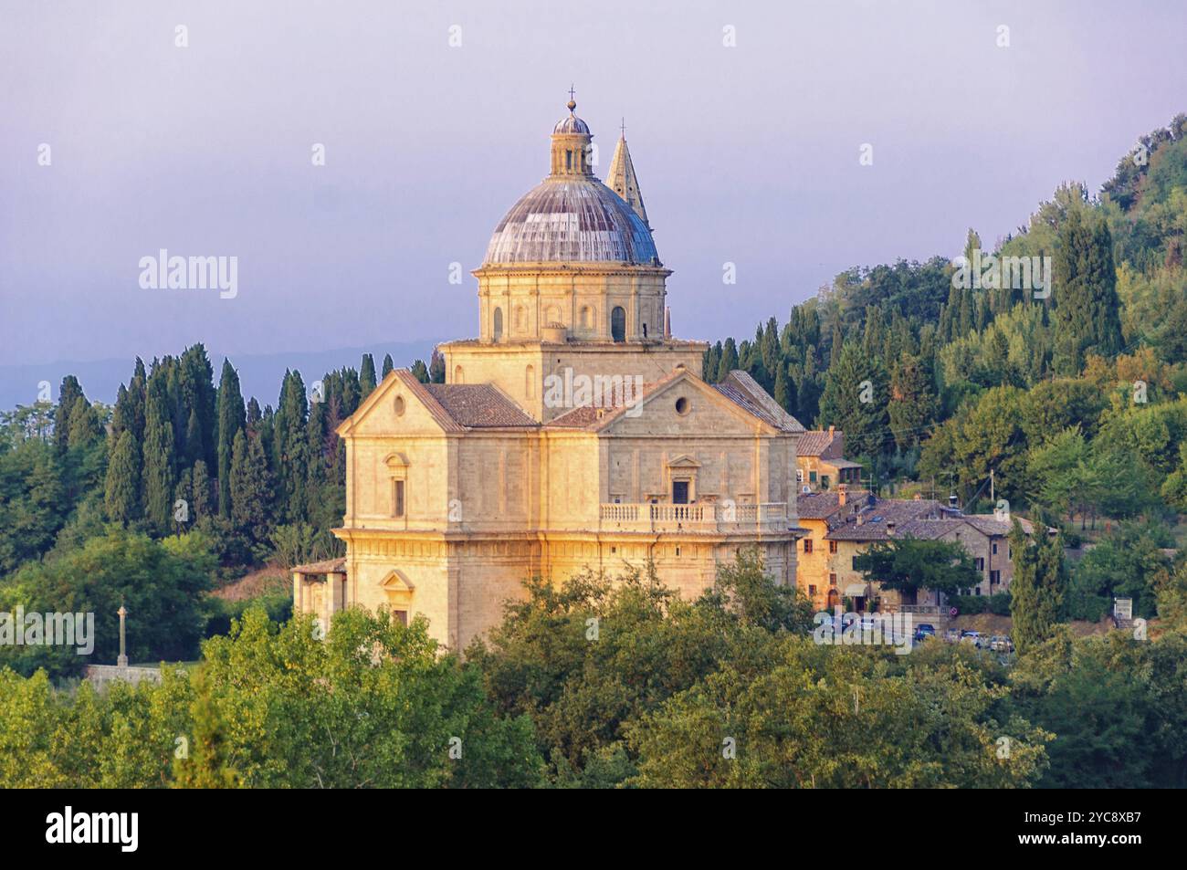 The renaissance Church of San Biagio under the walls of Montepulciano ...