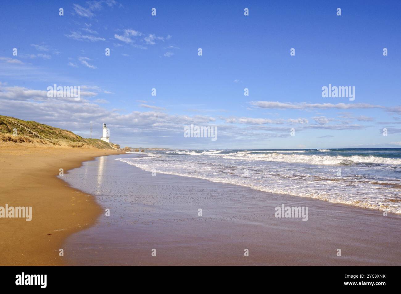Point Lonsdale Lighthouse at the entrance of the Port Phillip Bay ...