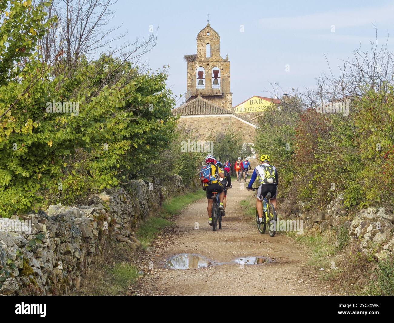 Riding bike on the camino hi-res stock photography and images - Alamy