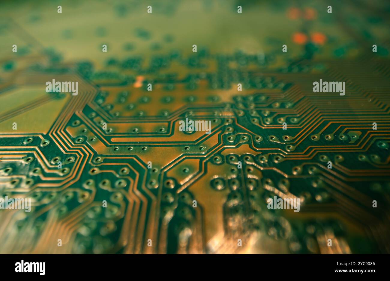 Electronic circuit board technology background. Electronic plate ...