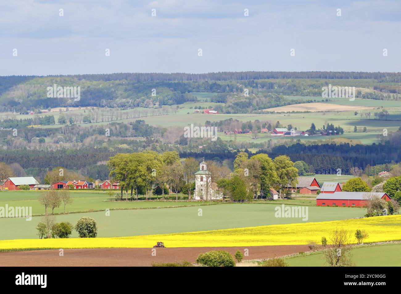 Aerial view rural truck hi-res stock photography and images - Alamy