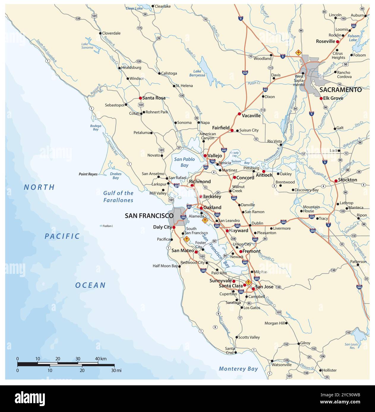 American bay area Cut Out Stock Images & Pictures - Alamy