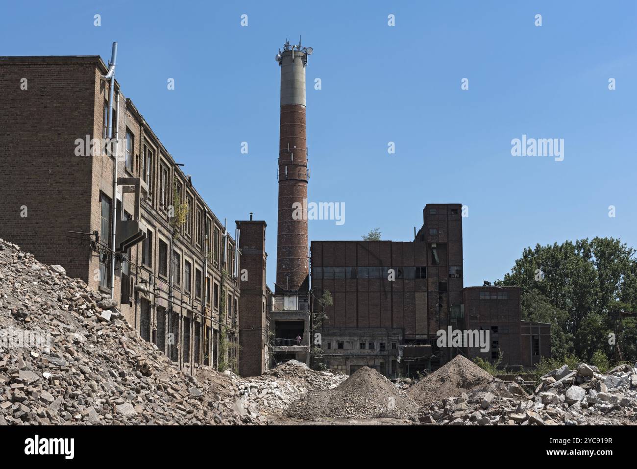 Remodeling and partial demolition of a former paper mill, cellulose ...