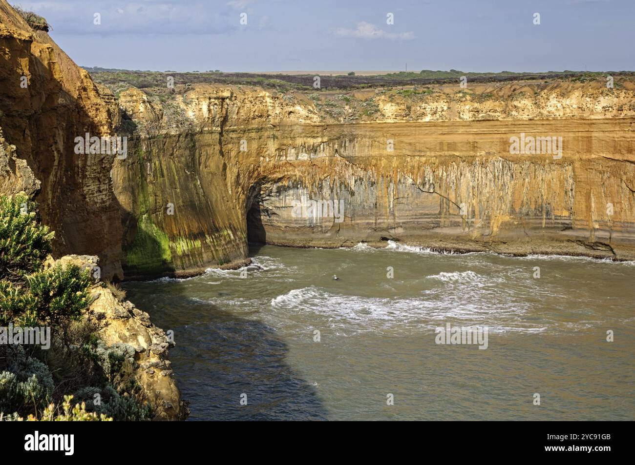 Cave at the Twelve Apostles in the Port Campbell National Park on the ...