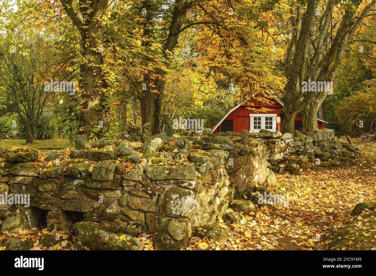 Cottage exterior stone wall hi-res stock photography and images - Alamy