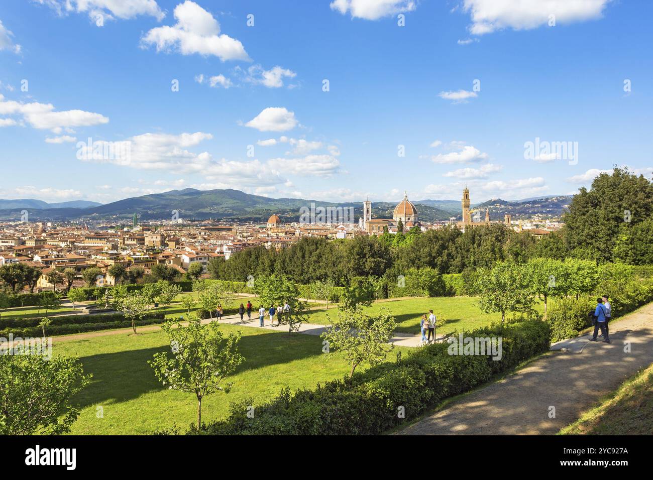 Aerial view of boboli gardens hi-res stock photography and images - Alamy