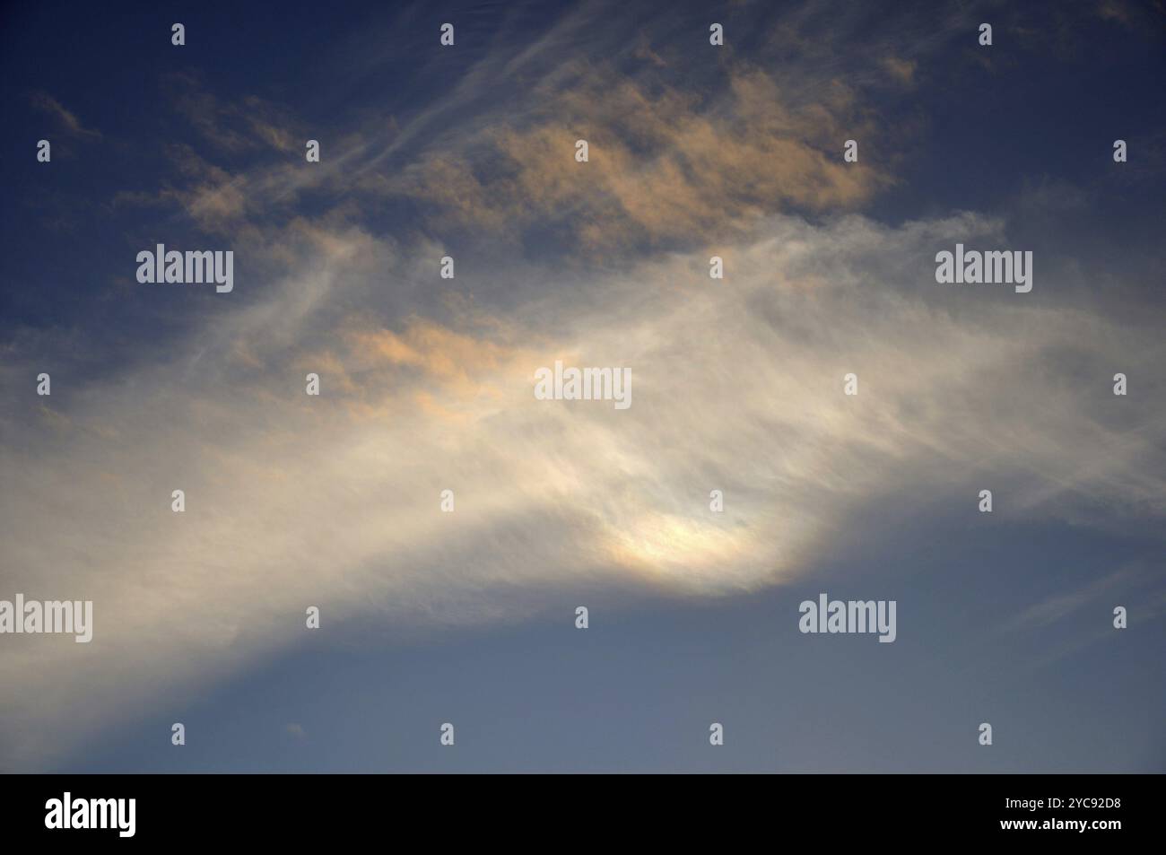 A Tangent Arc over a near setting sun in summer, Westland, New Zealand ...