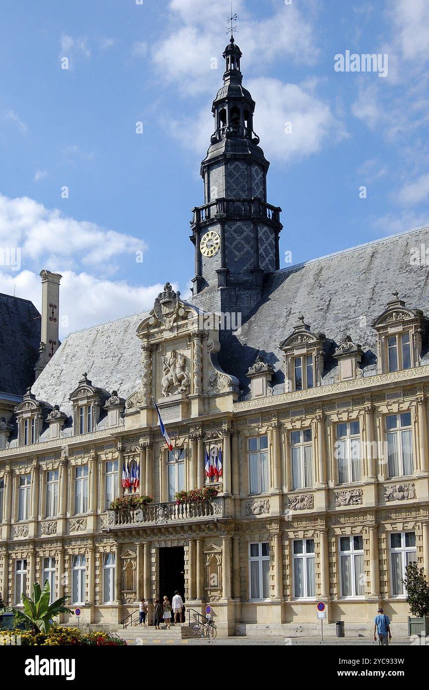The Town Hall (Hotel de Ville) of Reims is a nice example of French ...