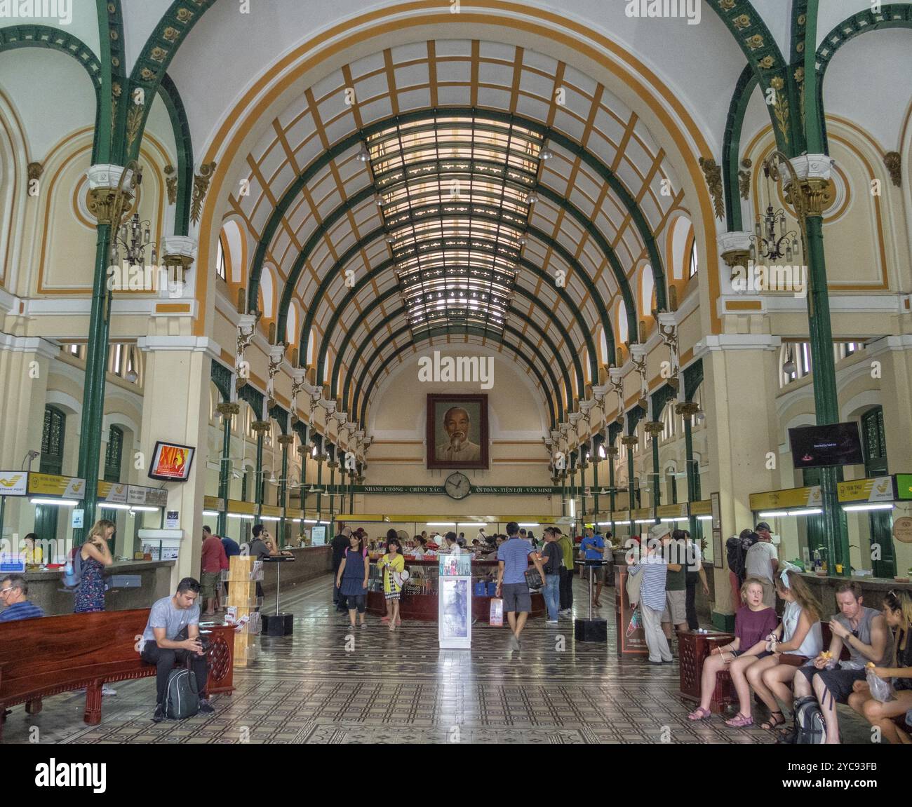 The Saigon Central Post Office is a prime example of French colonial ...