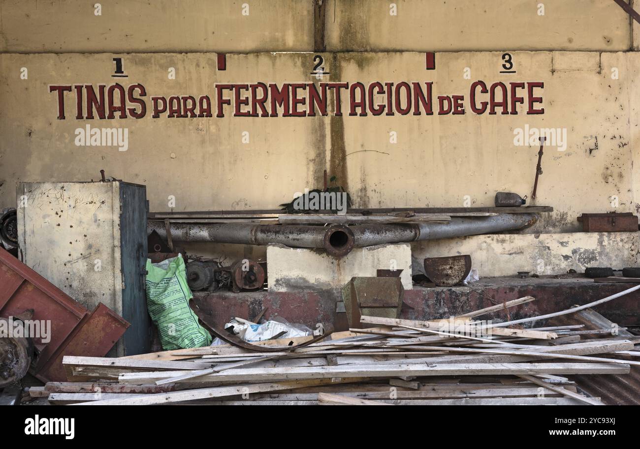 Old buildings of the coffee factory princesa janca in boquete panama ...