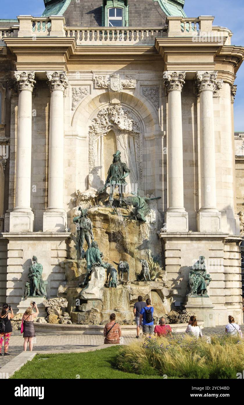 The Matthias Fountain is a monumental fountain group by Alajos Strobl ...