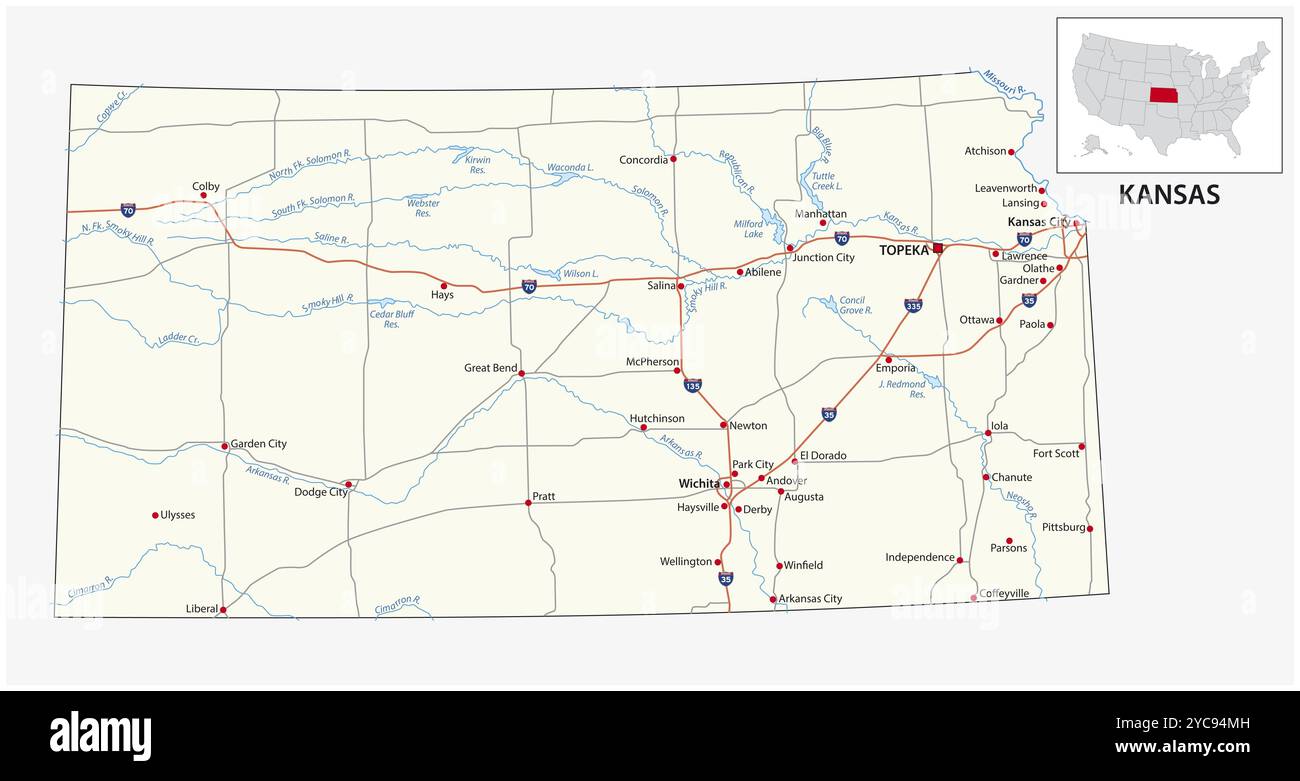 Us state maps hi-res stock photography and images - Alamy